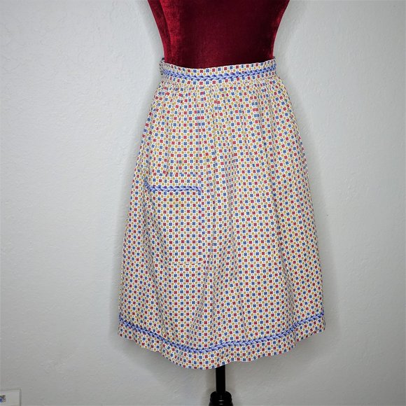Vintage | Kitchen | Vintage 7s Floral Tie Back Apron | Poshmark